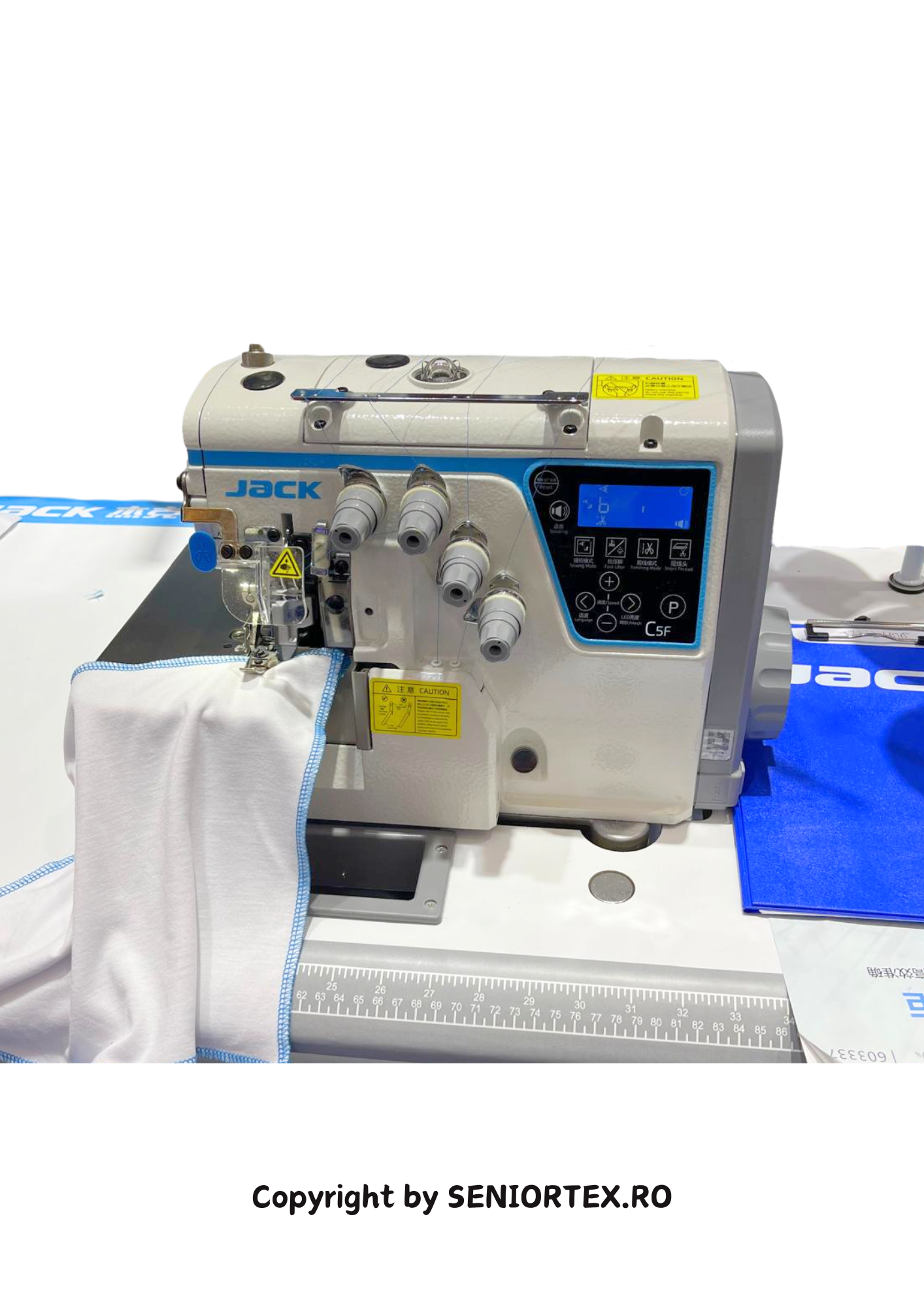 JACK C5F-5-03/333 - Masina de surfilat computerizata, 2 ace 5 fire ...